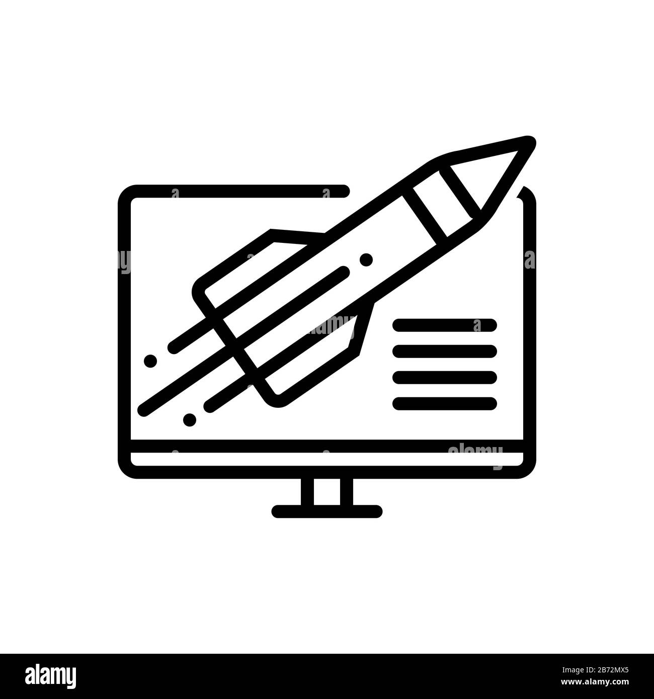 Launch icon Stock Vector Images - Alamy