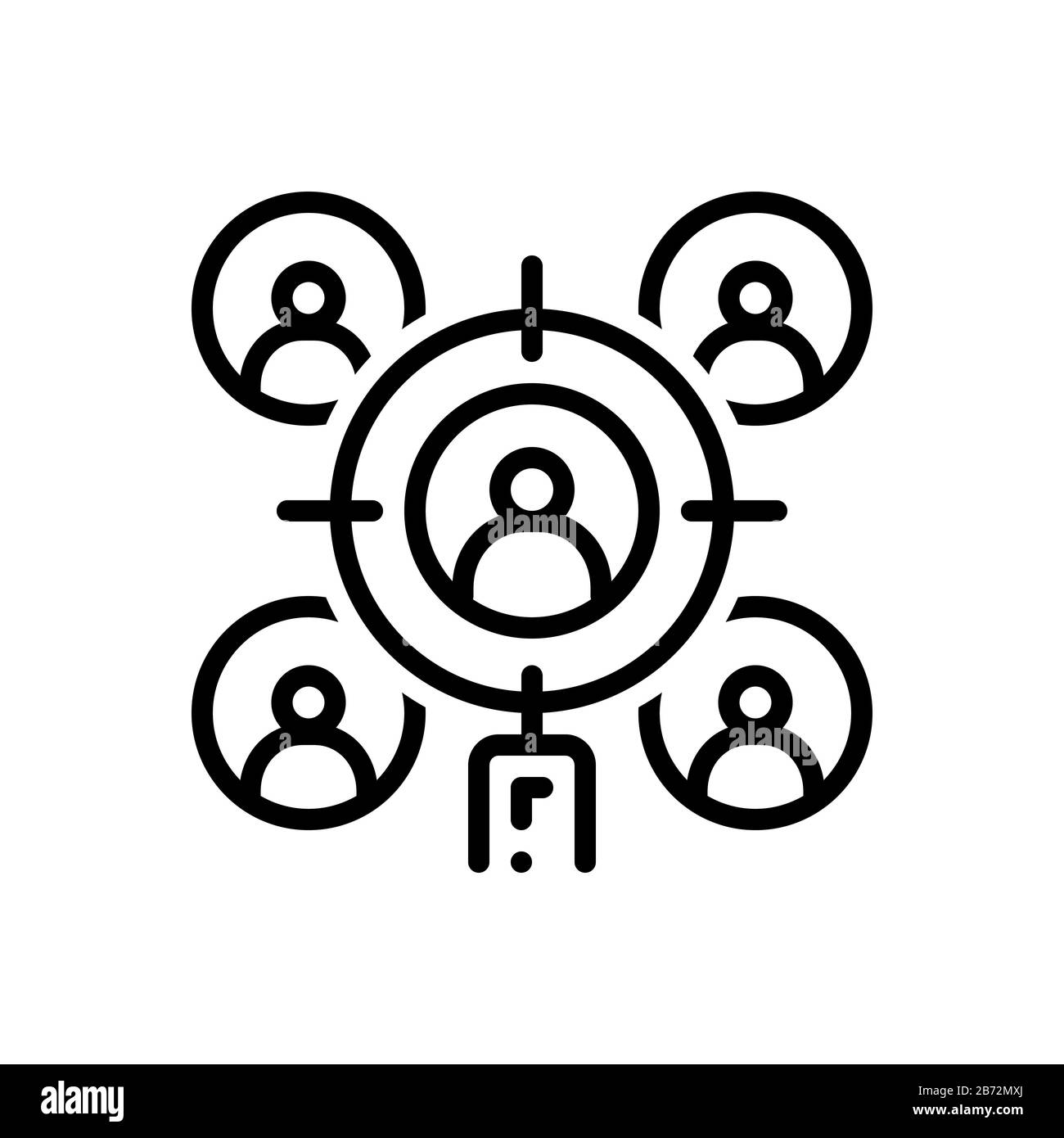 Target audience icon Stock Vector Images - Alamy