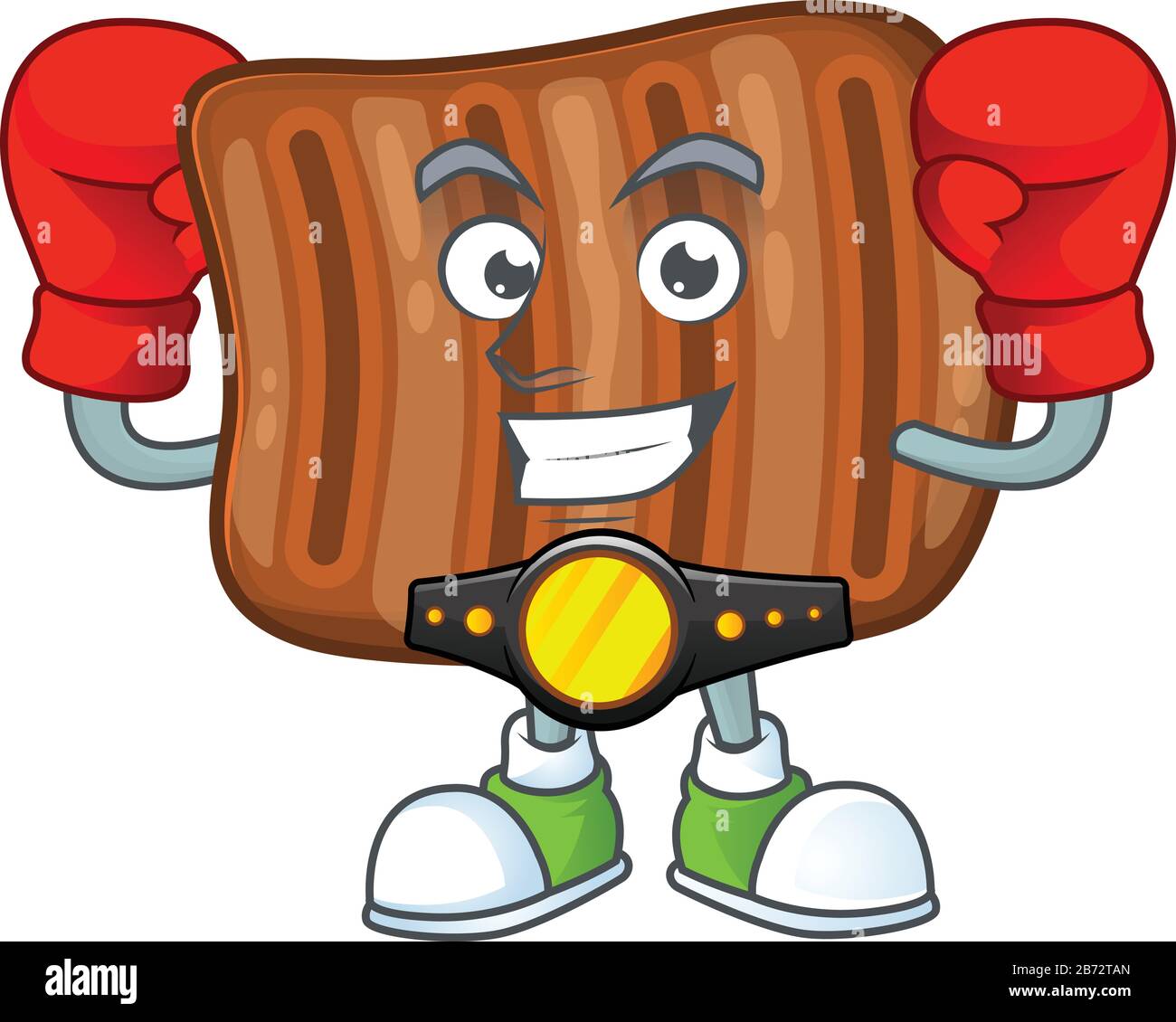 A sporty boxing of roasted beef mascot design style Stock Vector Image ...