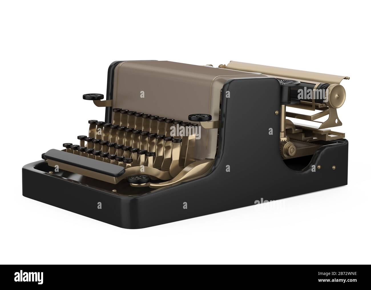 Vintage Typewriter Isolated Stock Photo - Alamy