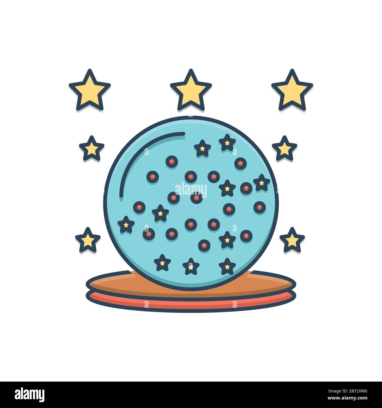 Glass magic ball Stock Vector Images - Alamy