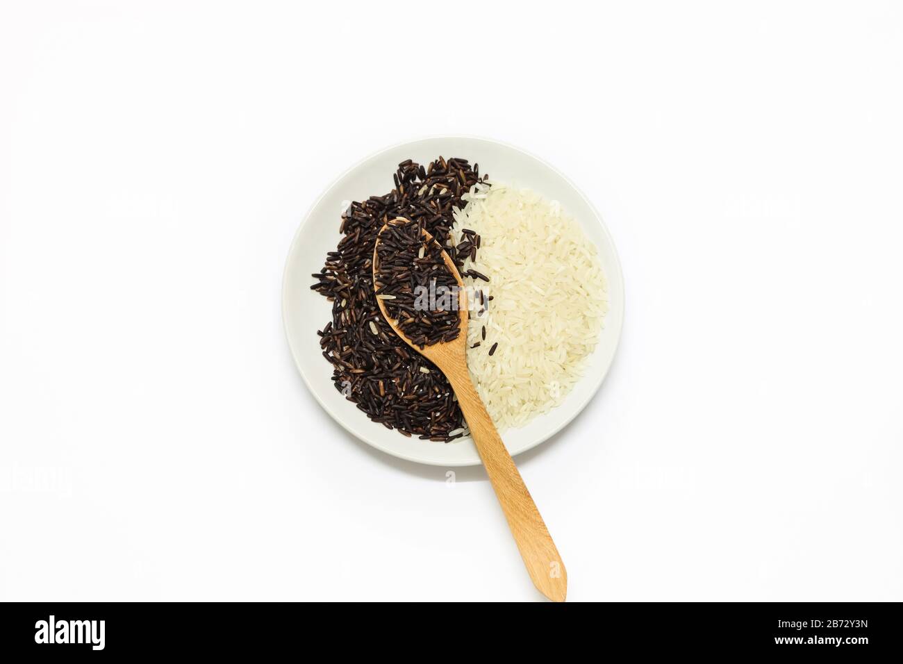 Thai rice berry seed or Thai black jasmine rice Stock Photo - Alamy