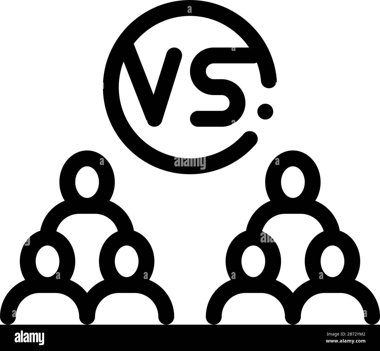 Command Battle Icon Vector Outline Illustration Stock Vector Image ...