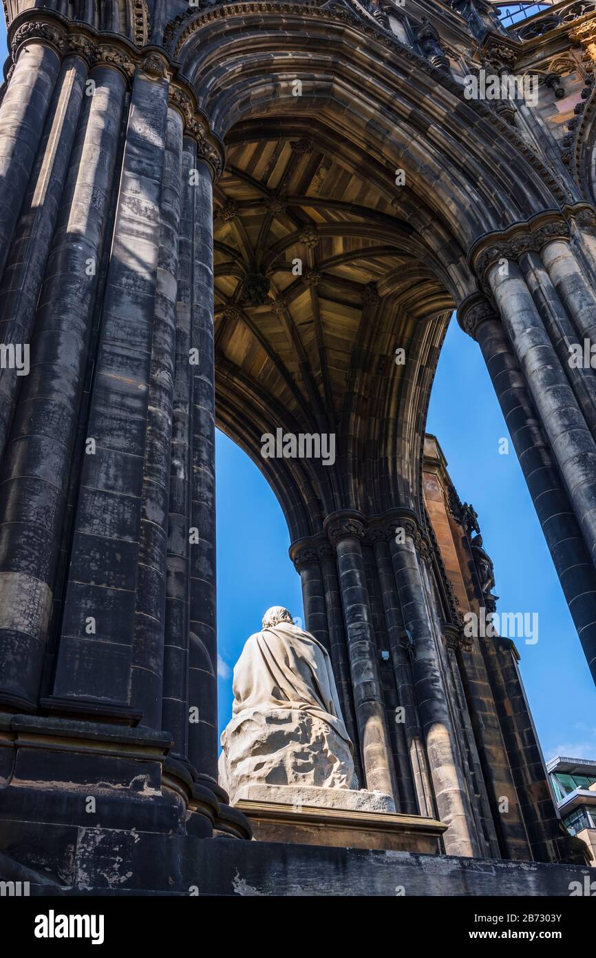 The Scott Monument, a Victorian Gothic monument to Scottish author Sir ...