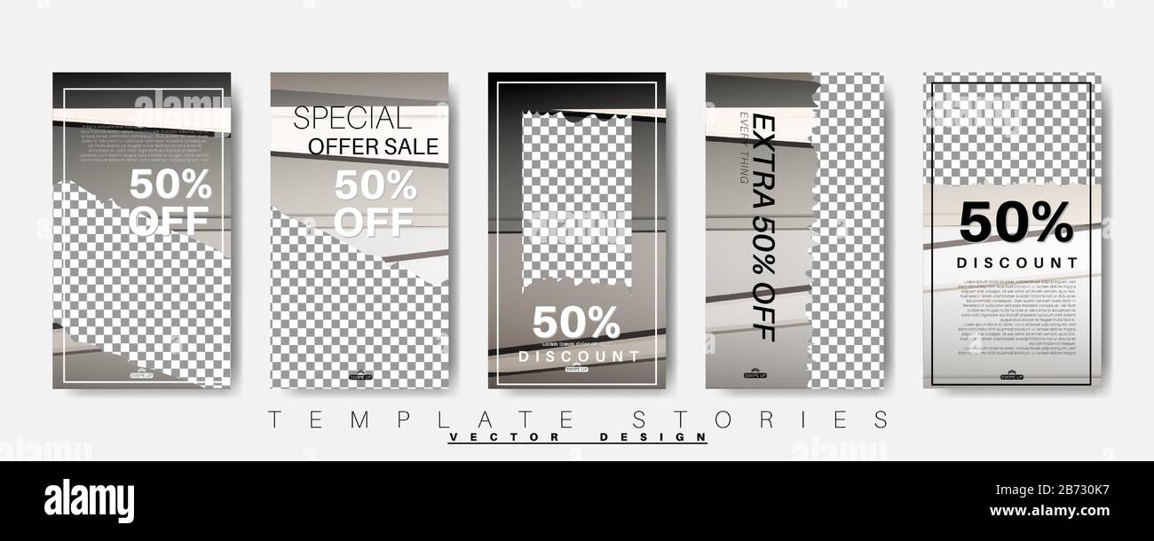 Editable story background template. Vector background for modern ...