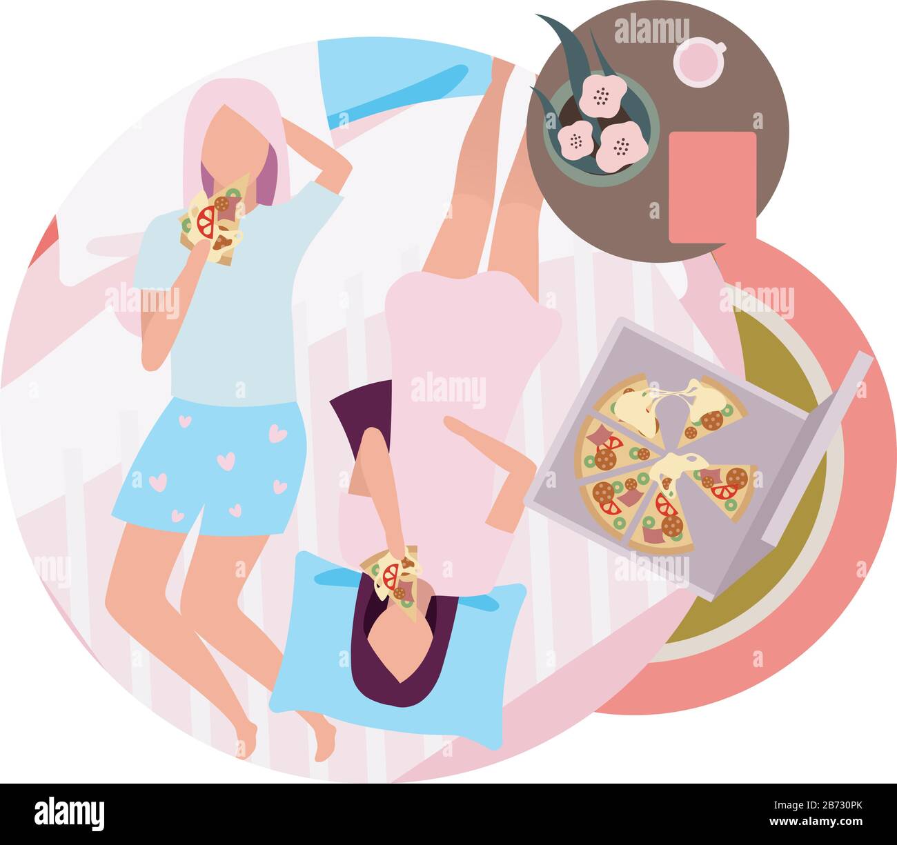 Girls party flat concept icon Stock Vector Image & Art - Alamy