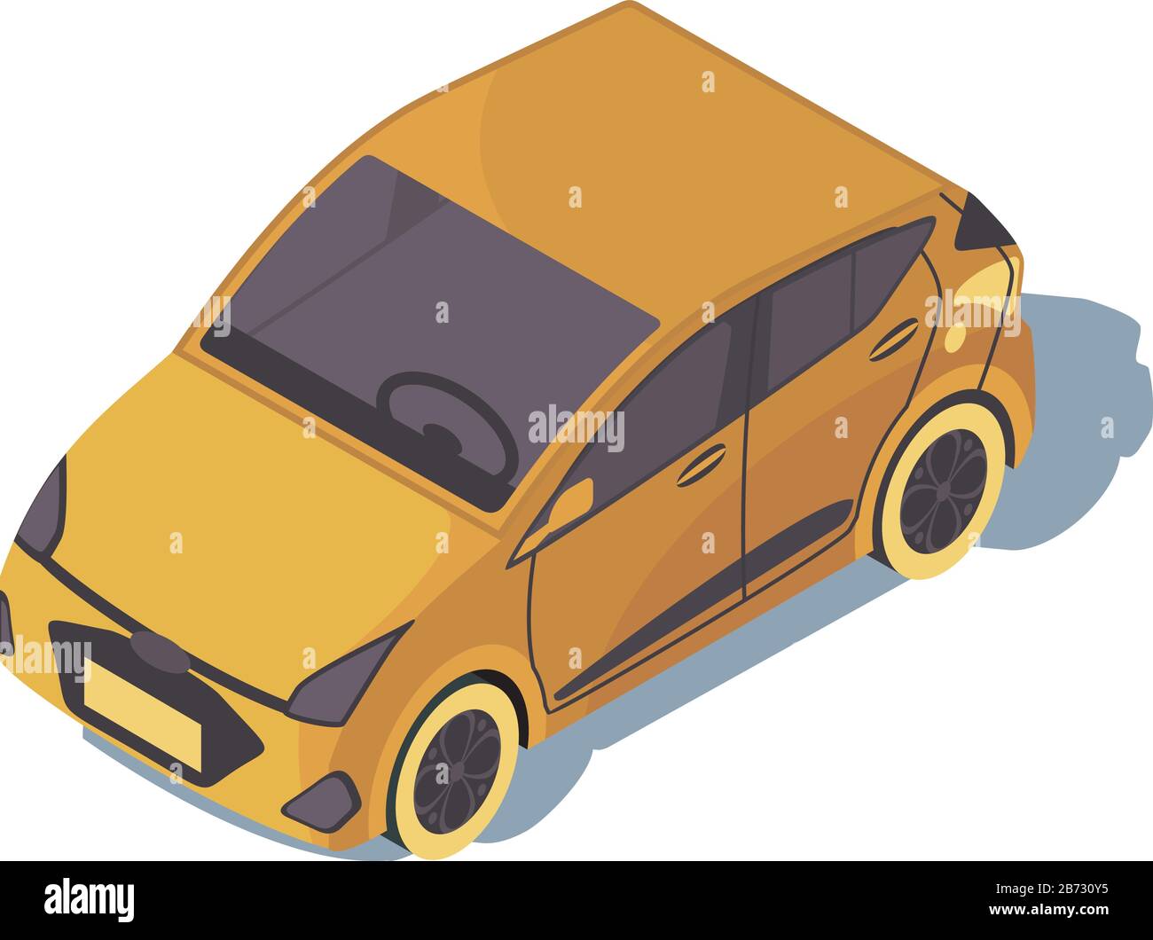 Minivan isometric color vector illustration Stock Vector Image & Art ...