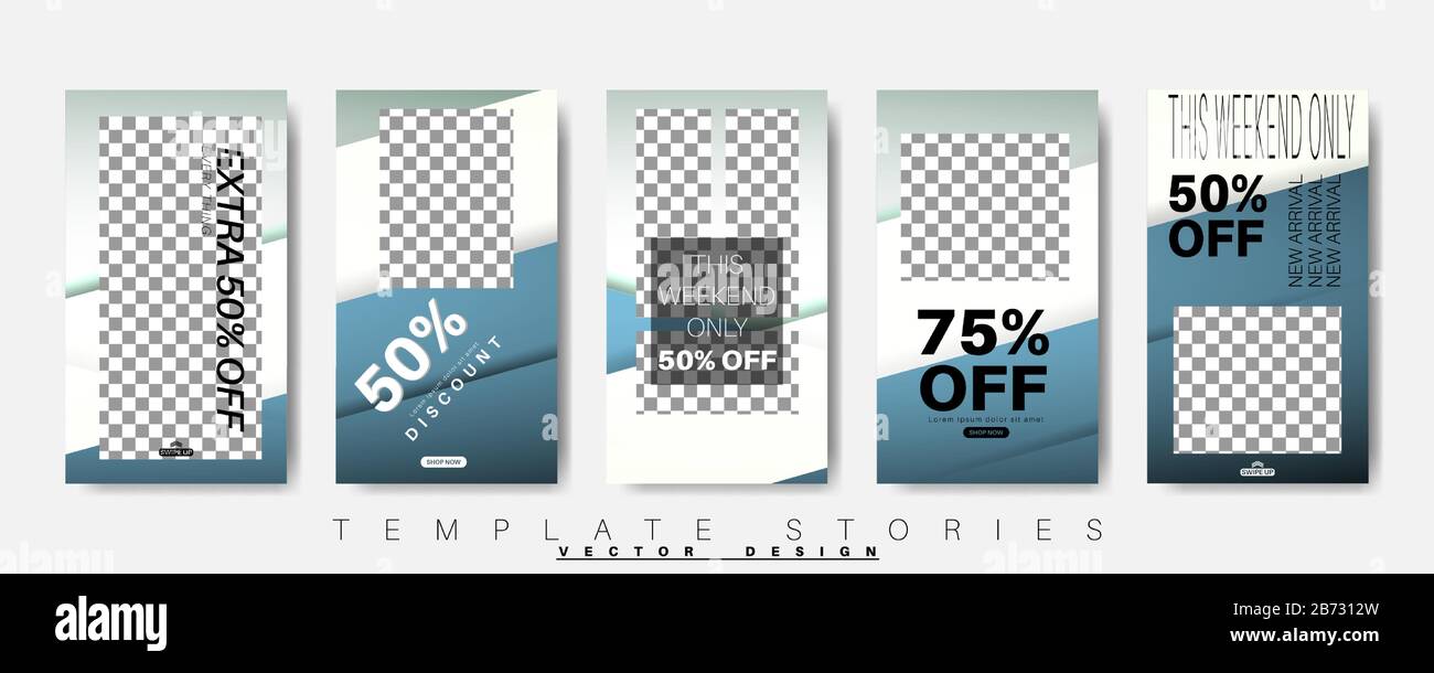 Editable story background template. Vector background for modern ...