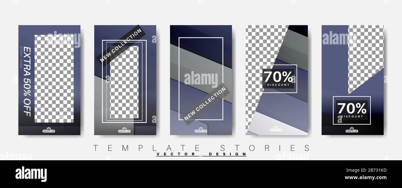 Editable story background template. Vector background for modern ...