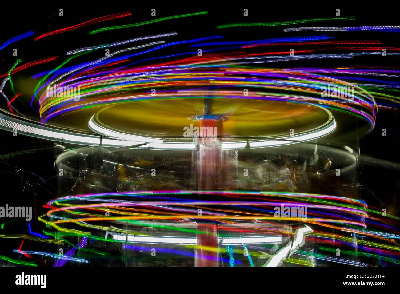 Rotating colored lights Stock Photo - Alamy