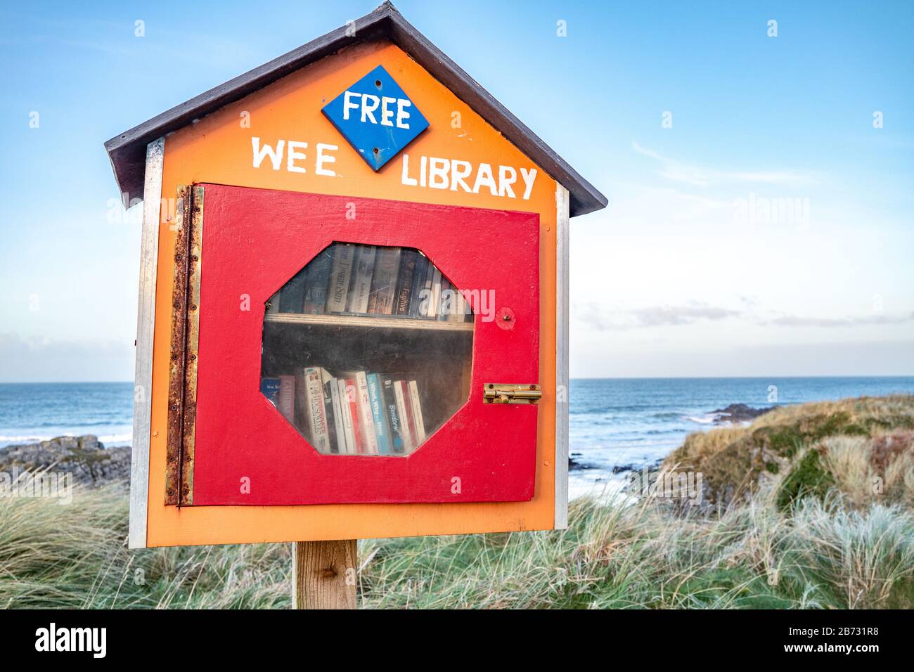 CULDAFF COUNTY DONEGAL / IRELAND - FEBRUARY 04 2020 : Honesty library ...