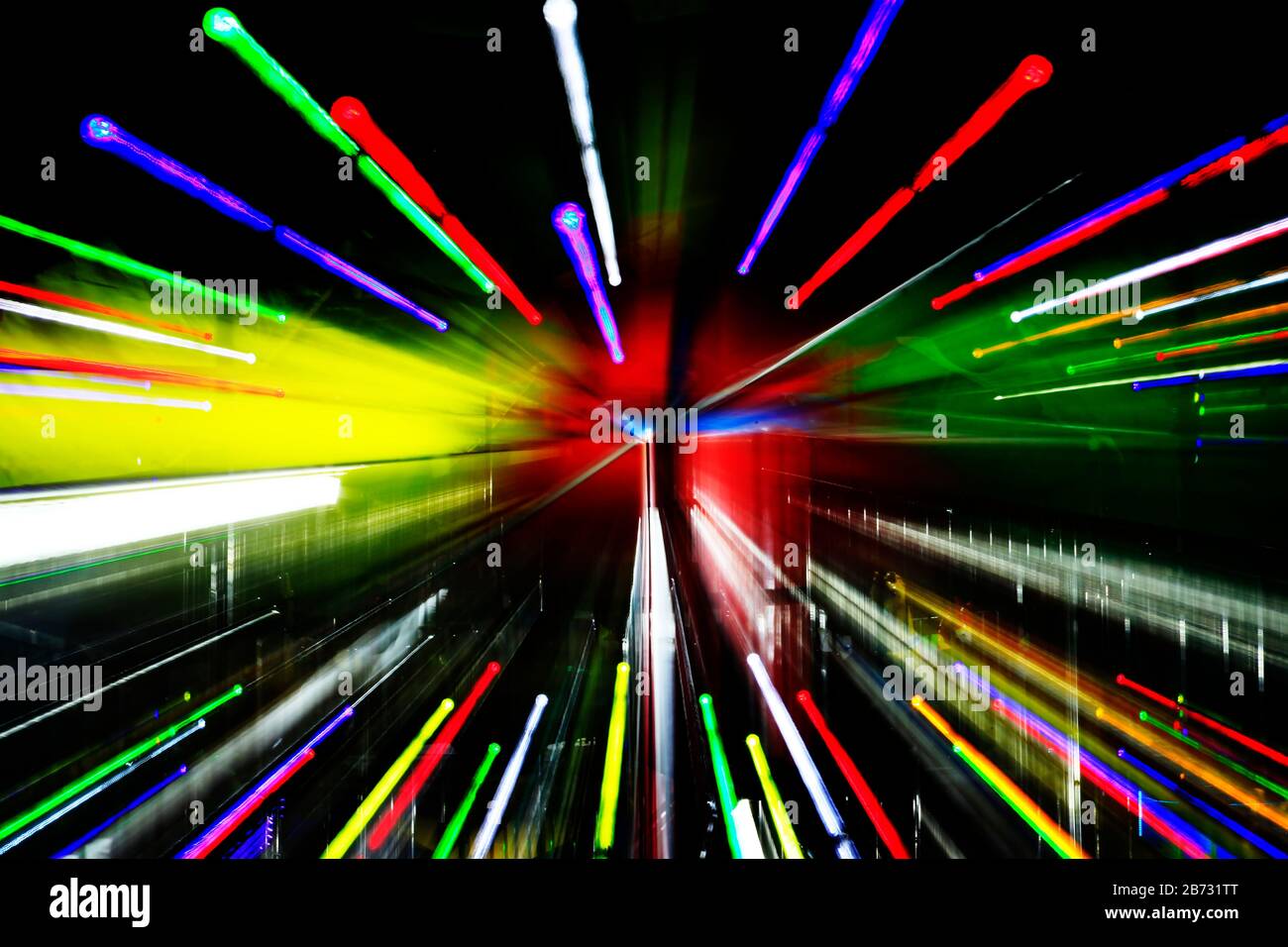 Rotating colored lights Stock Photo - Alamy
