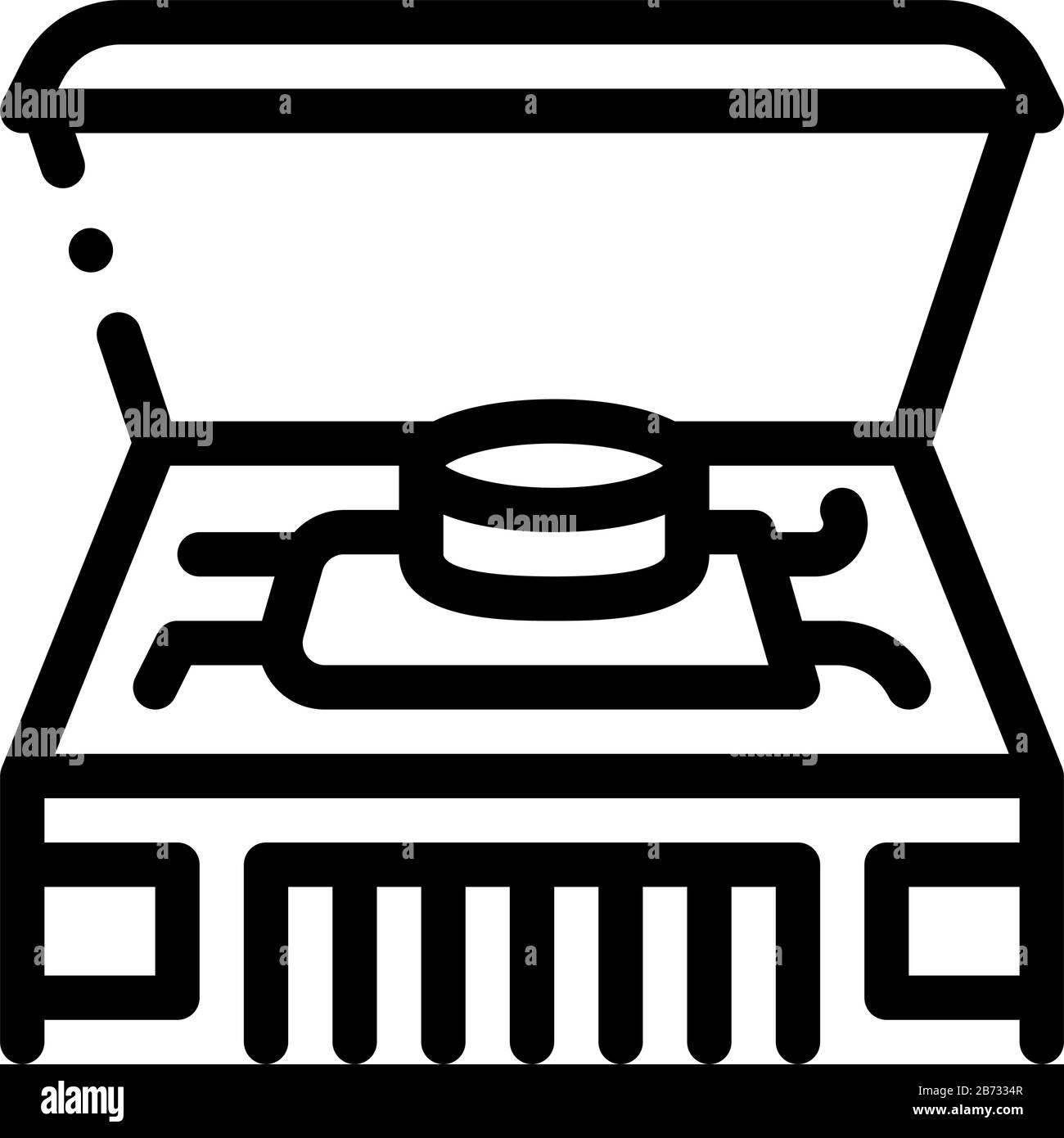 Car Engine Icon Vector Outline Illustration Stock Vector Image & Art ...