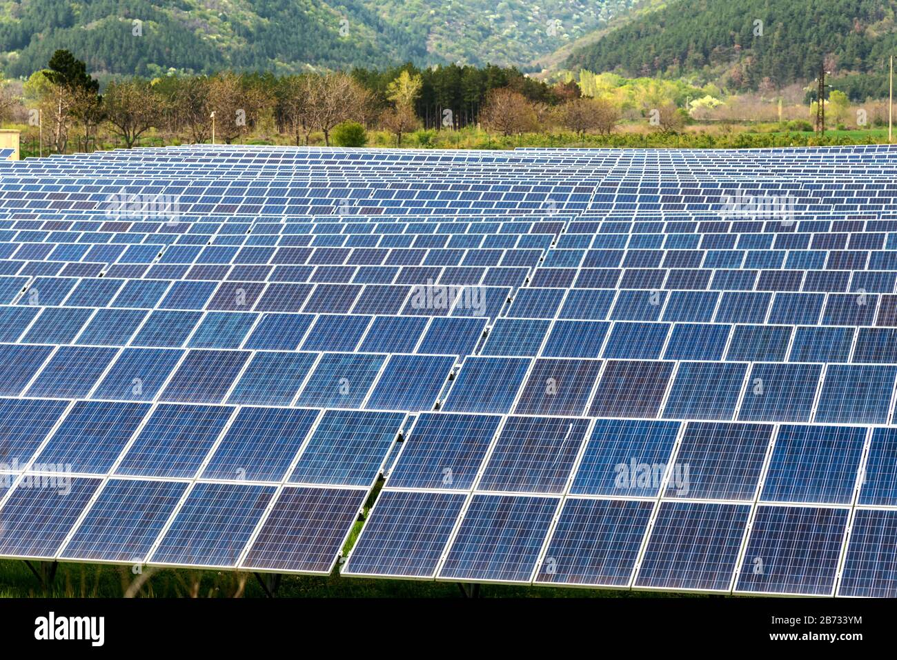 Solar panel, photovoltaic, alternative electricity source - concept of ...