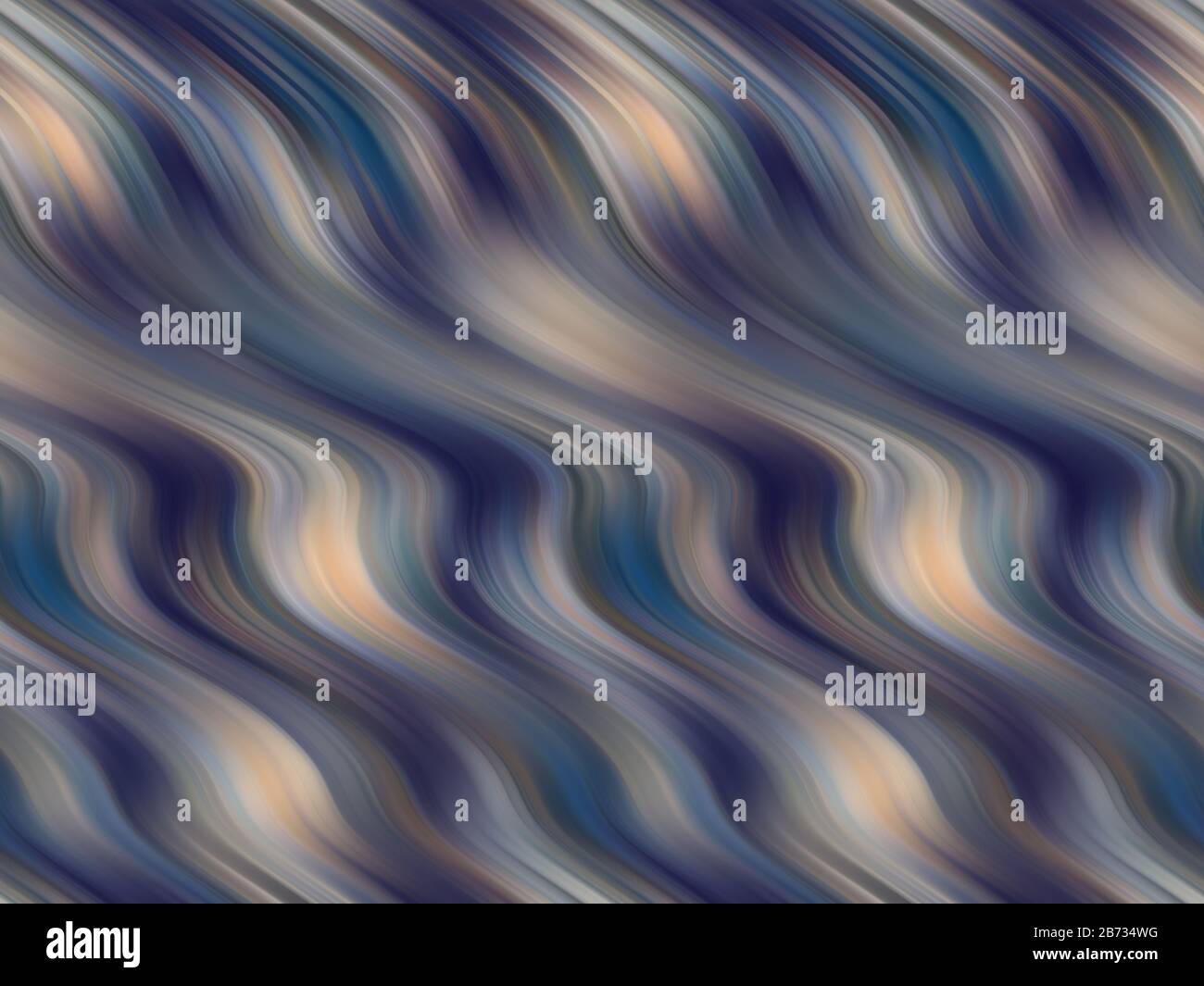Vibrant painterly diagonal blur wave effect texture seamless pattern. Vivid curly hair or curve ...