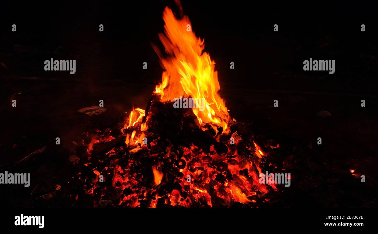 Holika Dahan -killing of Holika by Lord Vishnu to save Prahlad, a ...
