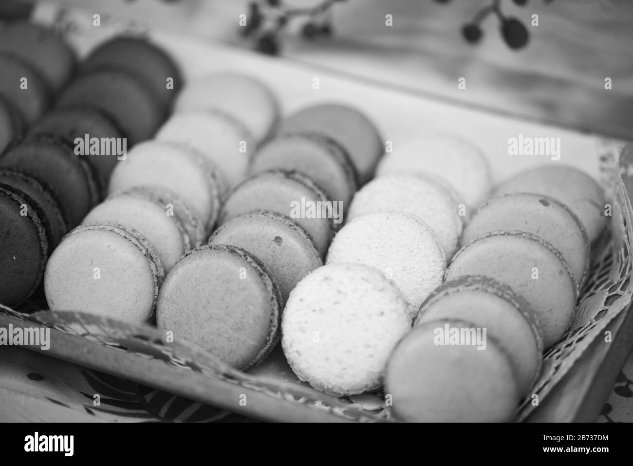 delicious artisanal french mix macaroons Stock Photo - Alamy