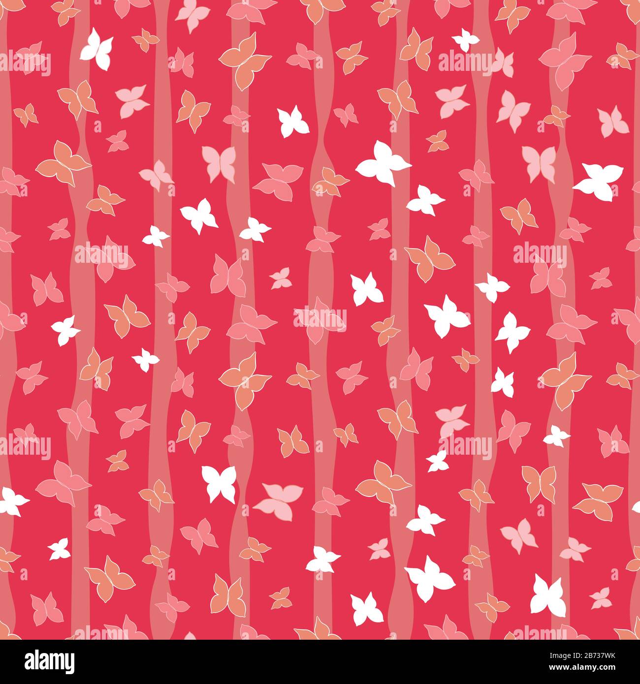 Red flock wallpaper Stock Vector Images - Alamy