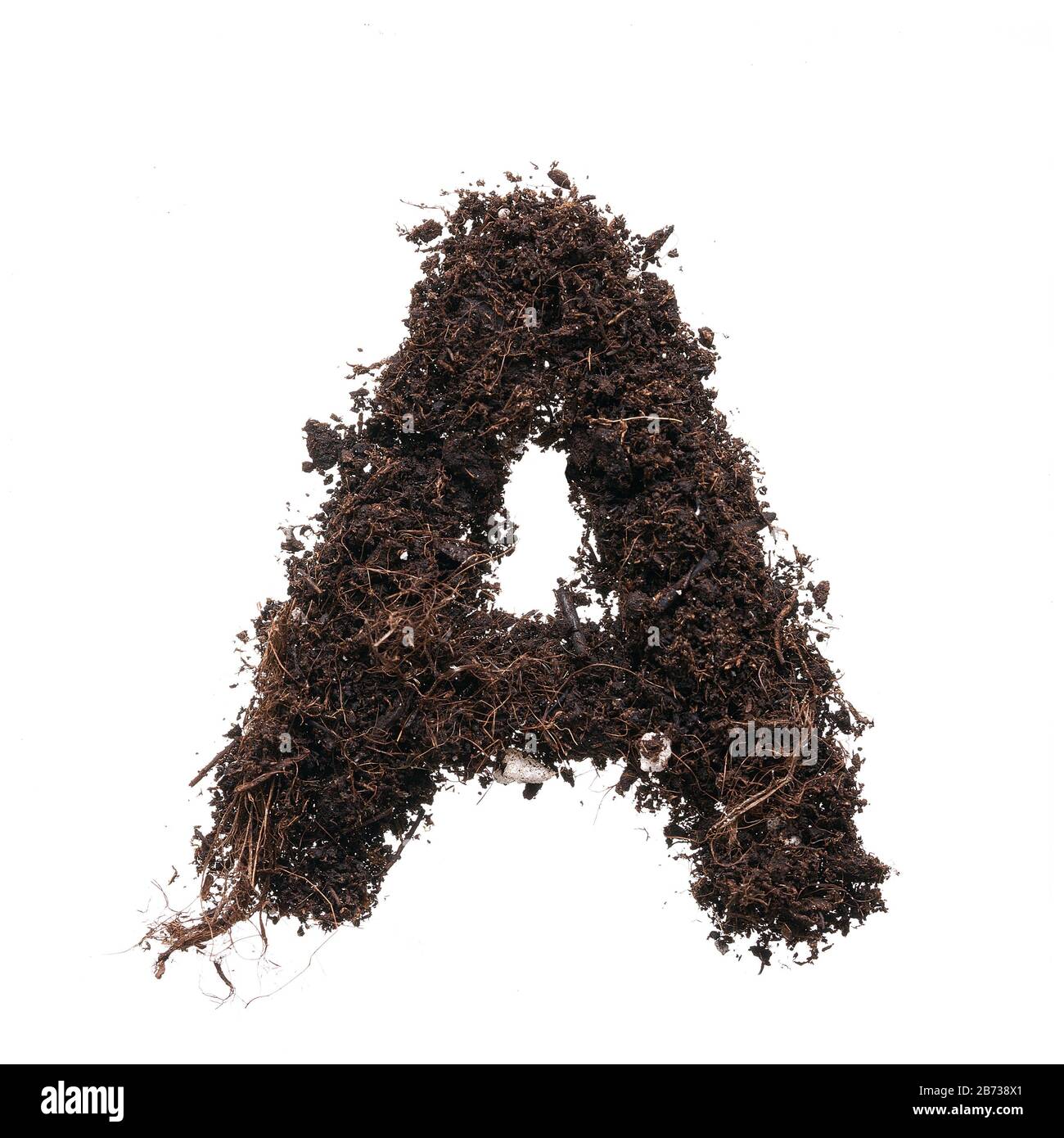 Letter of the English alphabet isolated on white background. Stencil ...