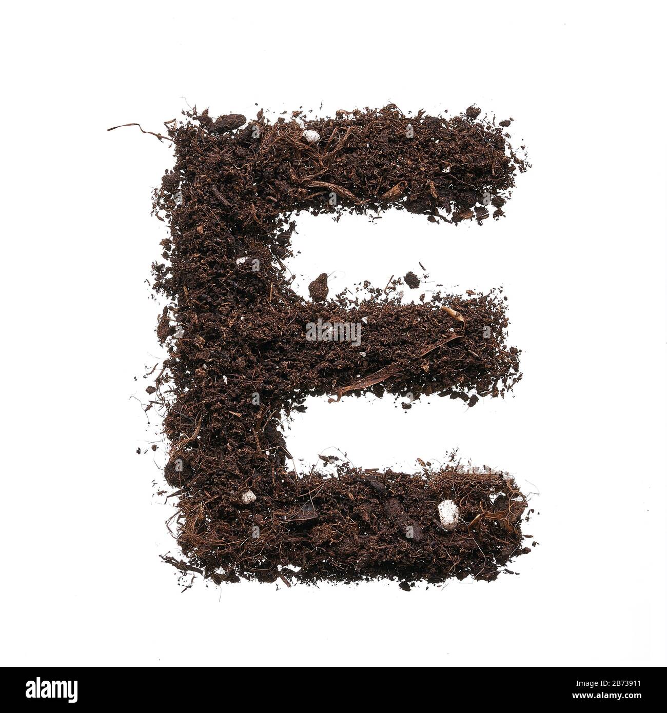 Letter of the English alphabet isolated on white background. Stencil ...