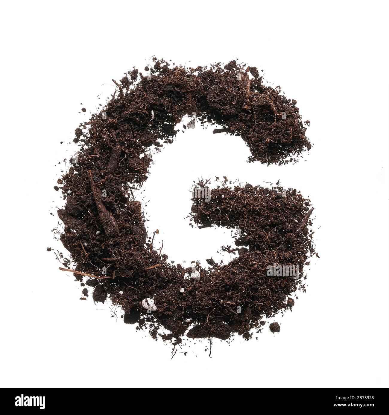 Letter of the English alphabet isolated on white background. Stencil ...