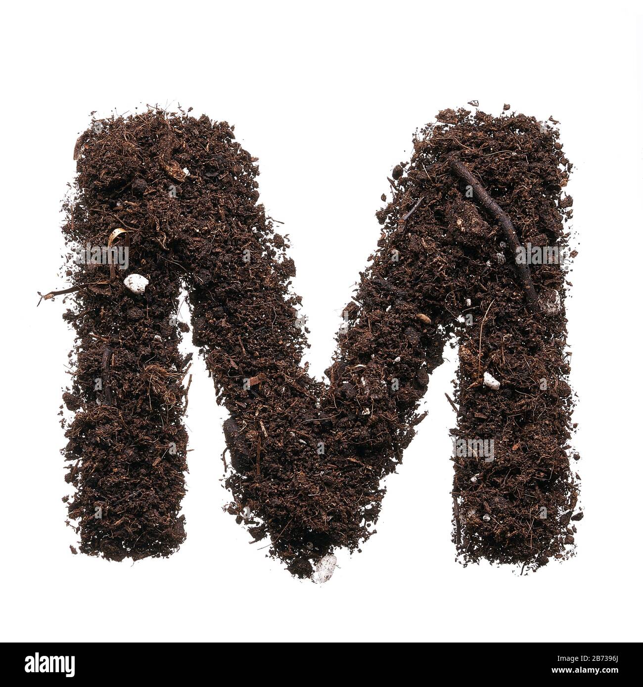 Letter of the English alphabet isolated on white background. Stencil ...