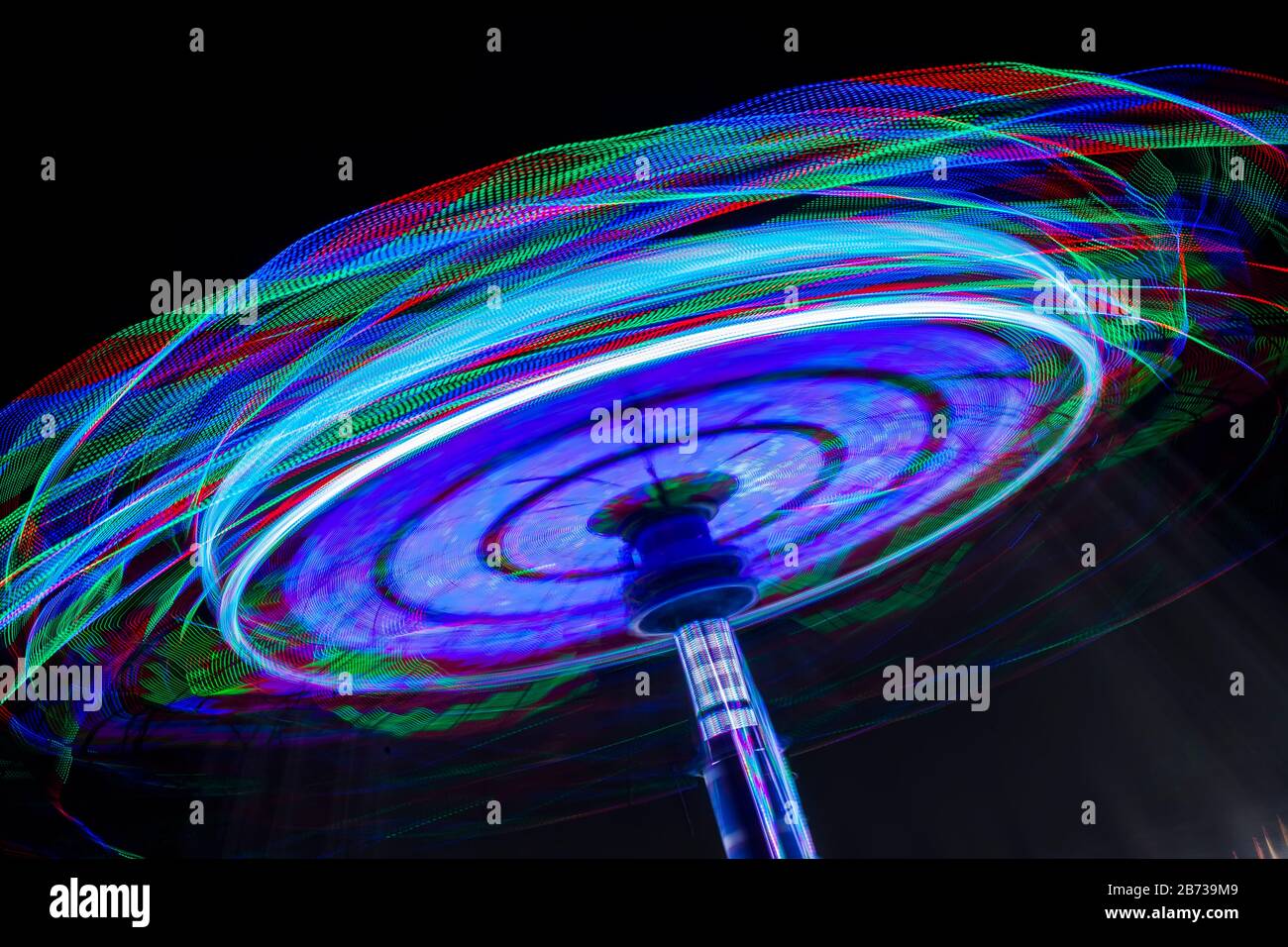 Rotating colored lights Stock Photo - Alamy
