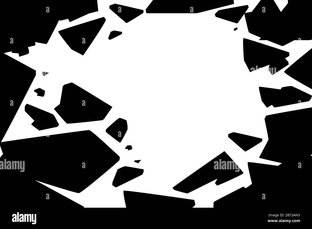 Abstract black silhouette pattern with different shapes for background ...