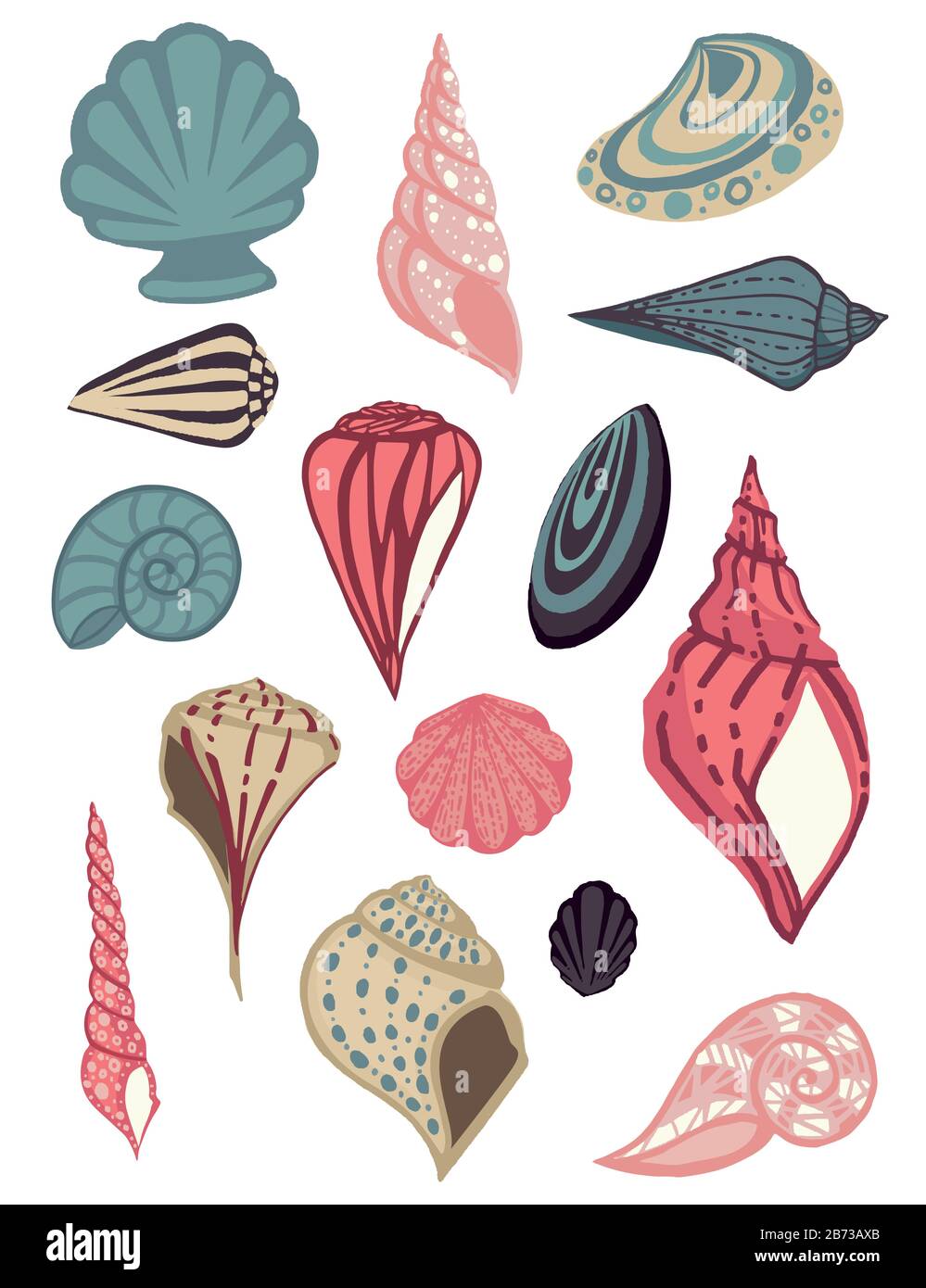 Snail shells vector vectors hi-res stock photography and images - Alamy