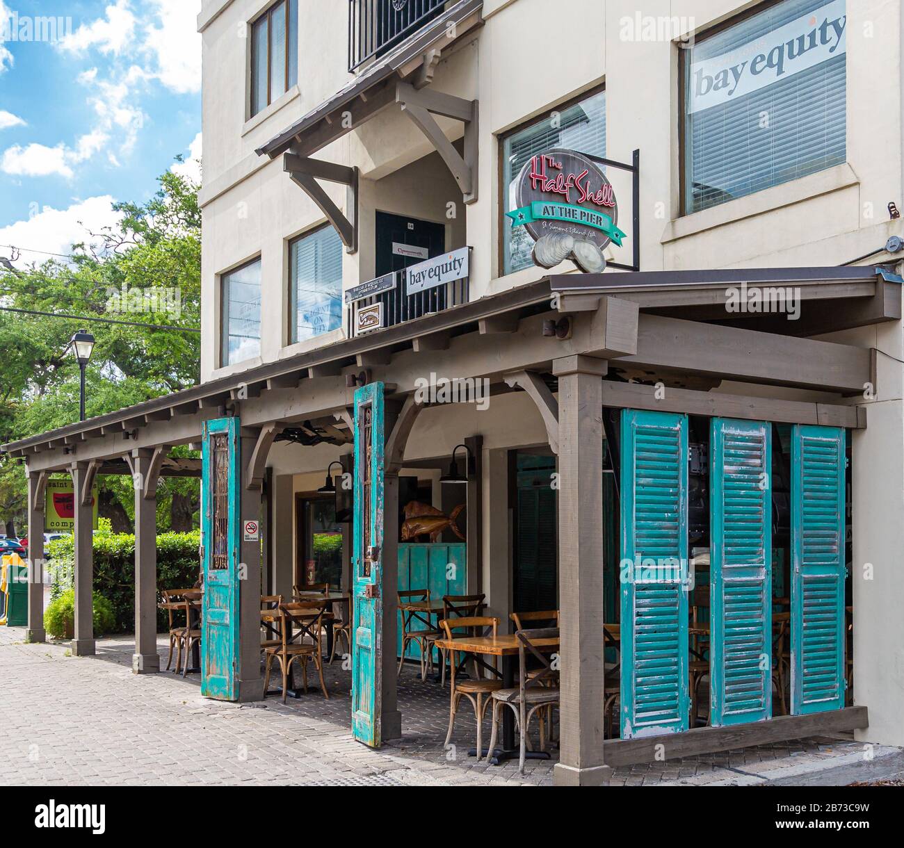St simons pier village hi-res stock photography and images - Alamy