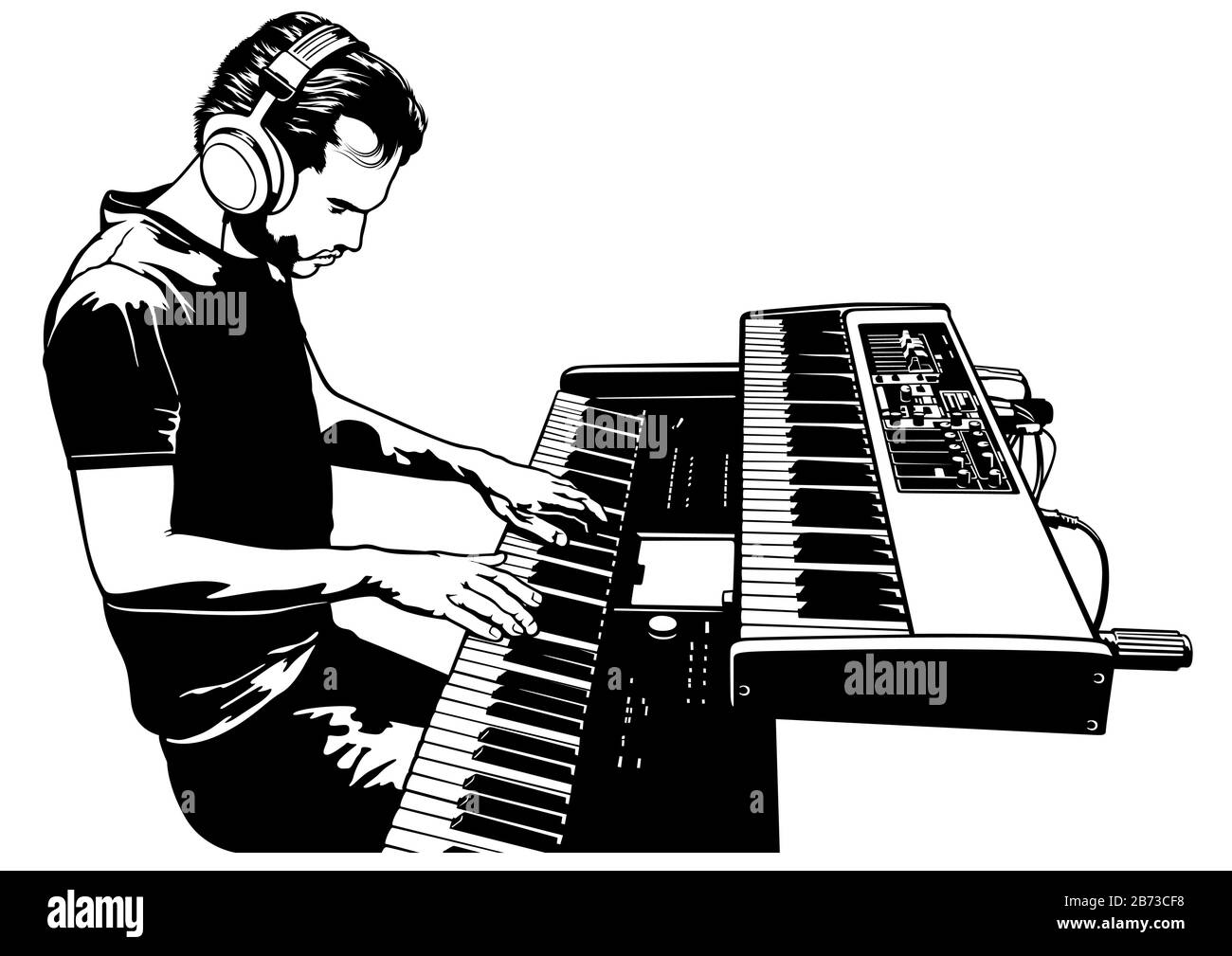 Keyboardist Silhouette