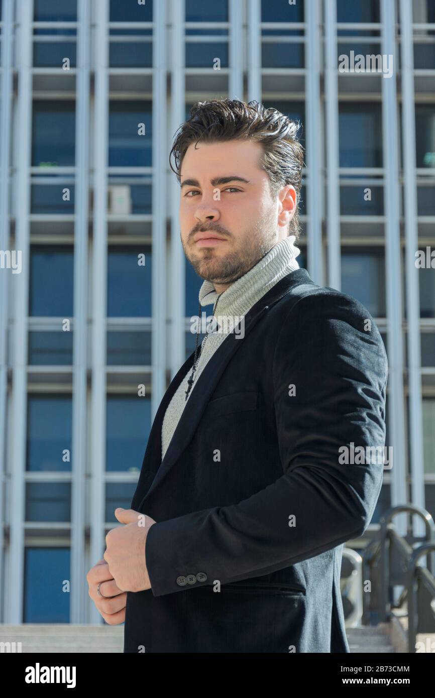 young man businessman happy and seductive success Stock Photo - Alamy