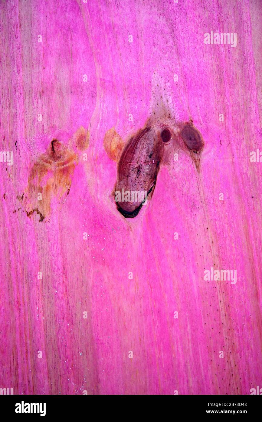Pink Stained Wood Grain Stock Photo - Alamy