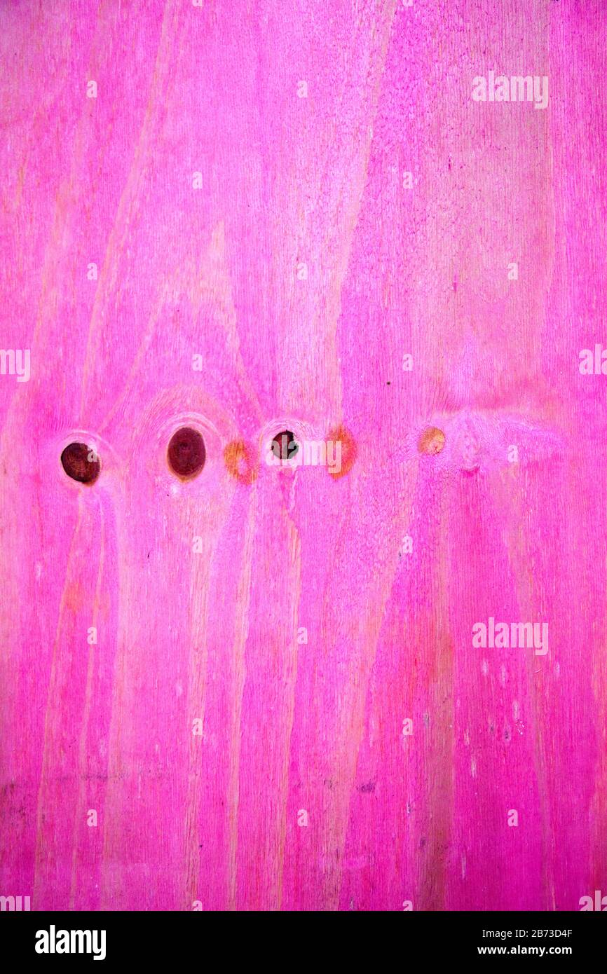Pink Stained Wood Grain Stock Photo - Alamy