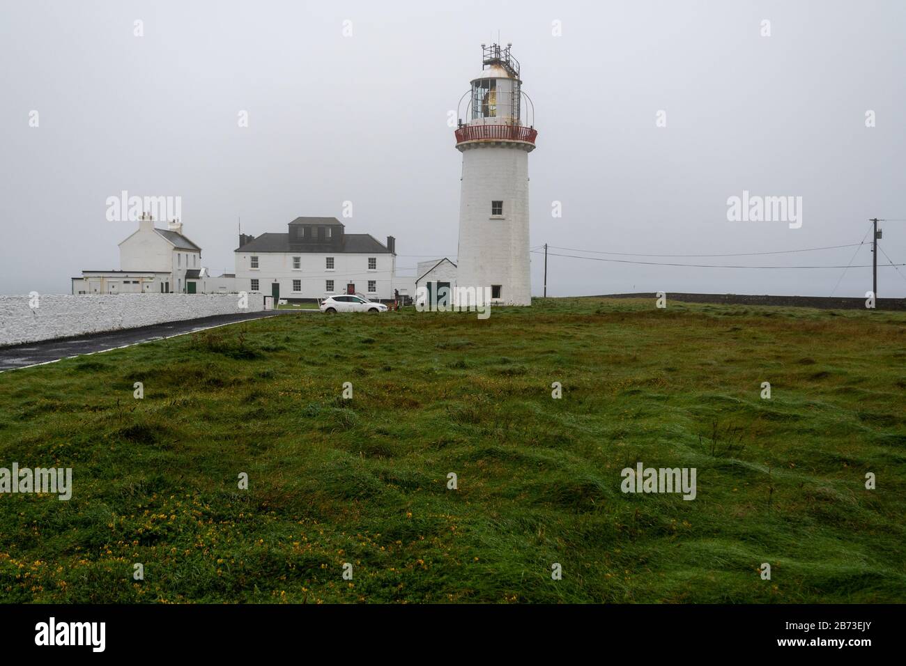 The Loop Head lighthouse on the Wild Atlantic Way in Ireland Stock ...