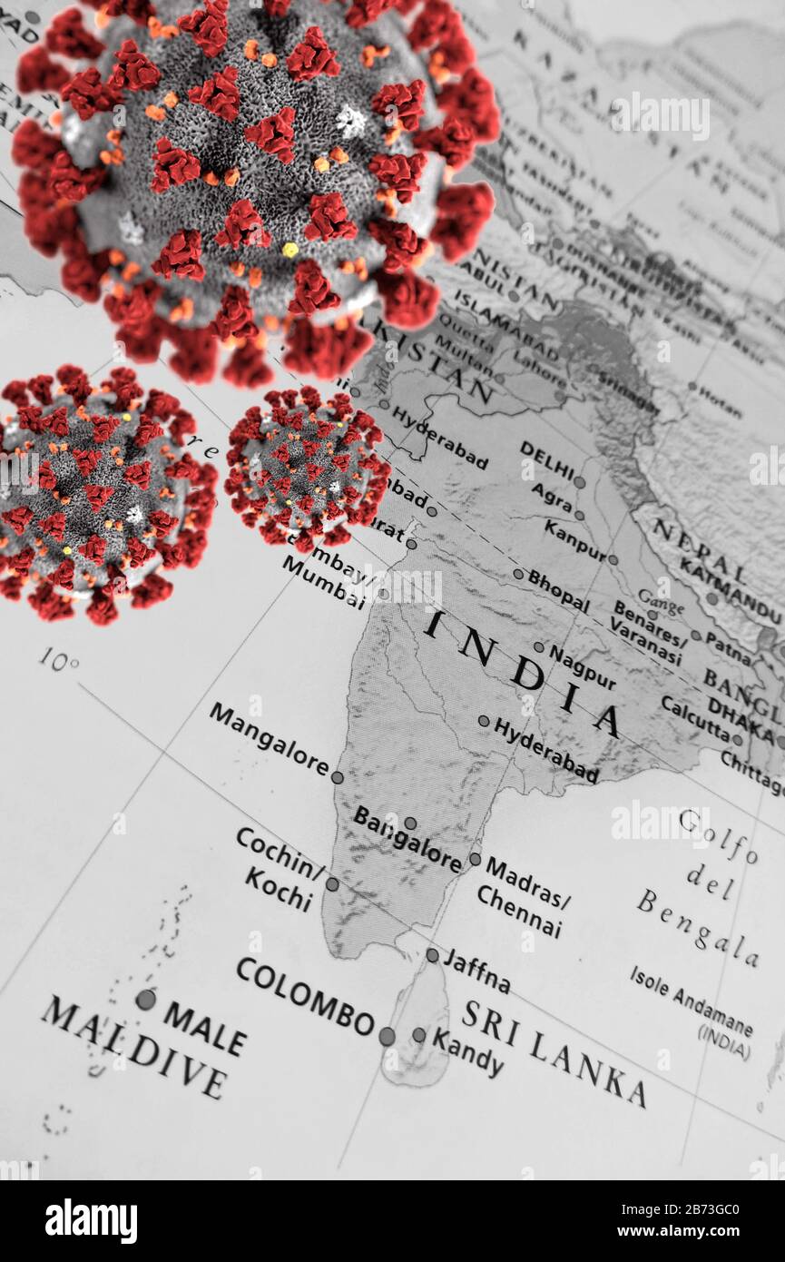 India map covid hi-res stock photography and images - Alamy