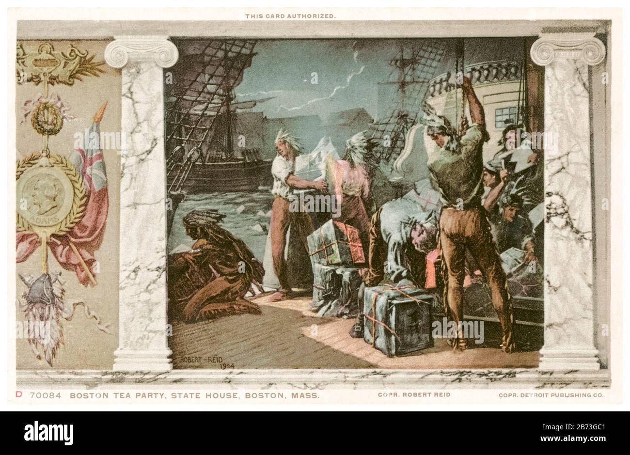 Boston Tea Party Illustration High Resolution Stock Photography and ...