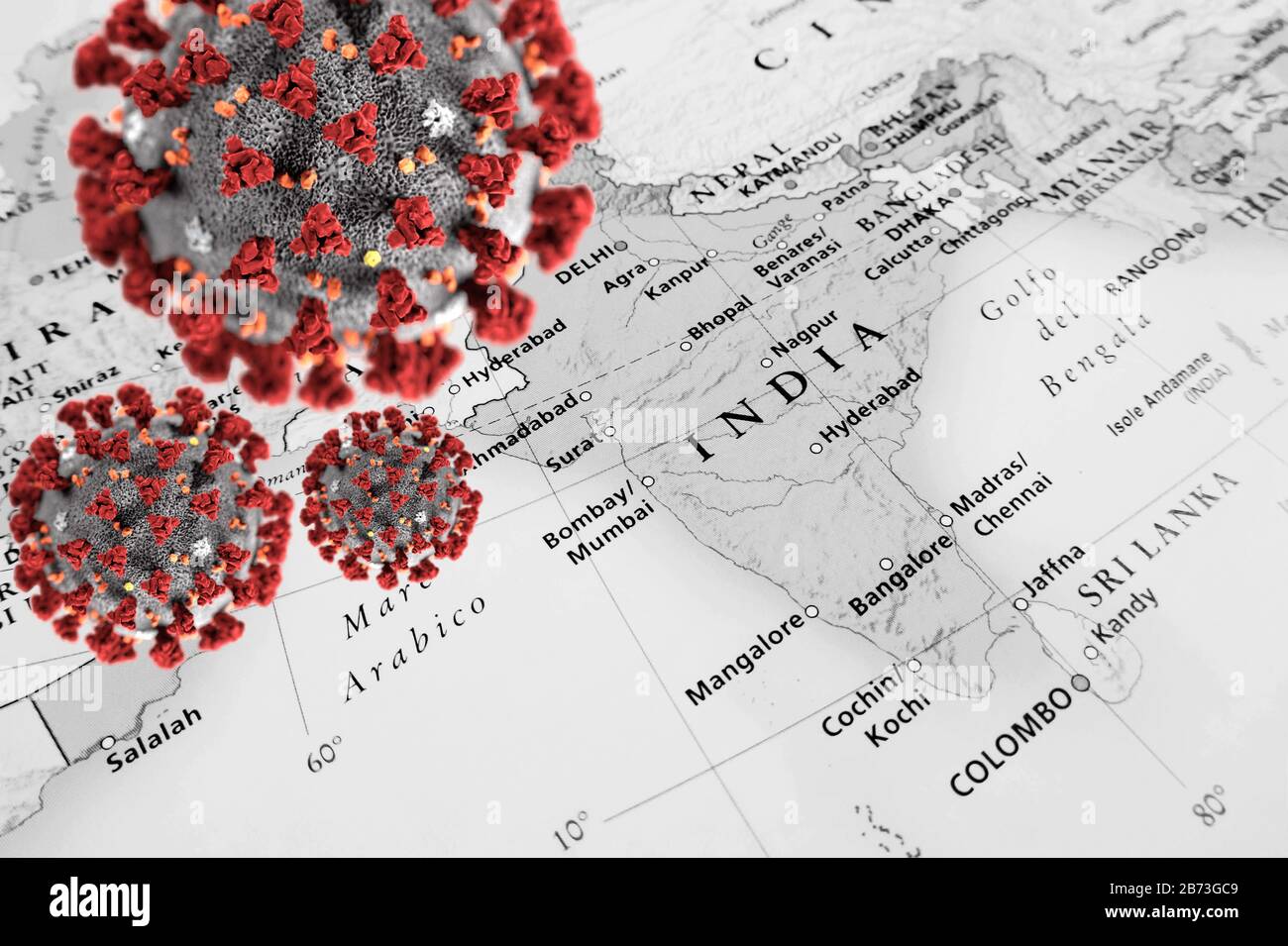 India map covid hi-res stock photography and images - Alamy