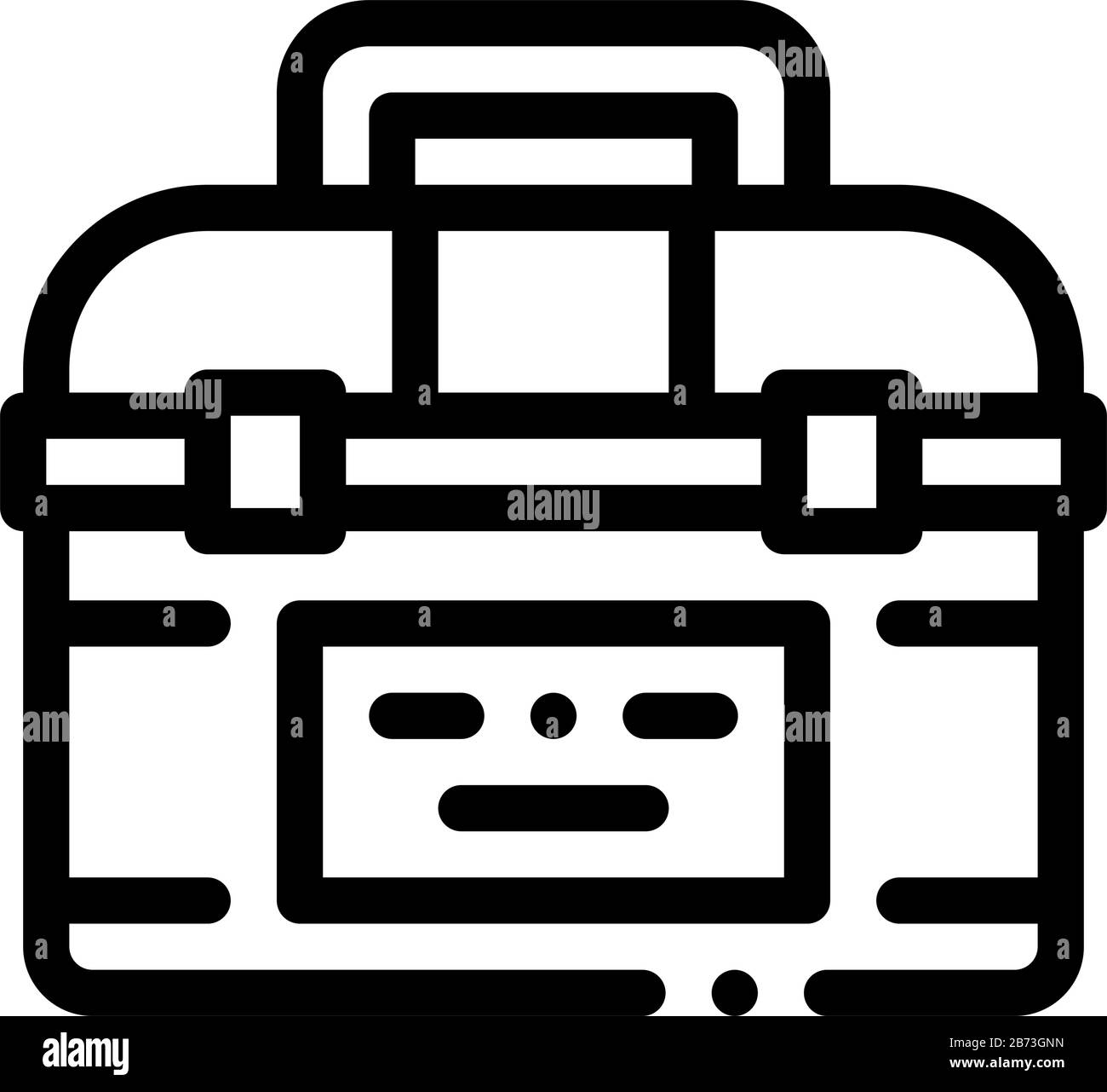 Toolbox Case Icon Vector Outline Illustration Stock Vector Image & Art ...