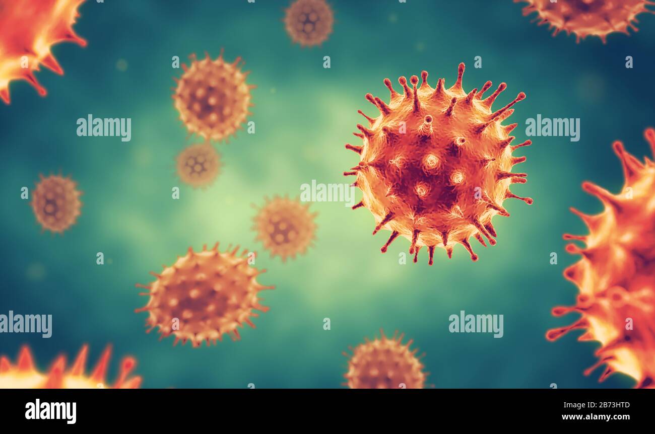 An illustration of the virus cells Stock Photo - Alamy
