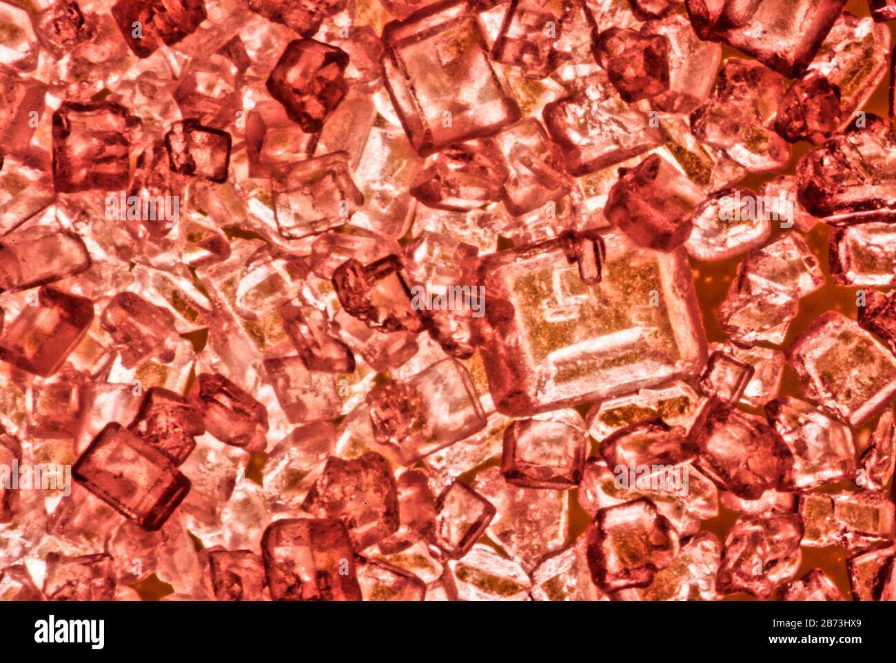 Sugar crystals as candy at high magnification Stock Photo - Alamy