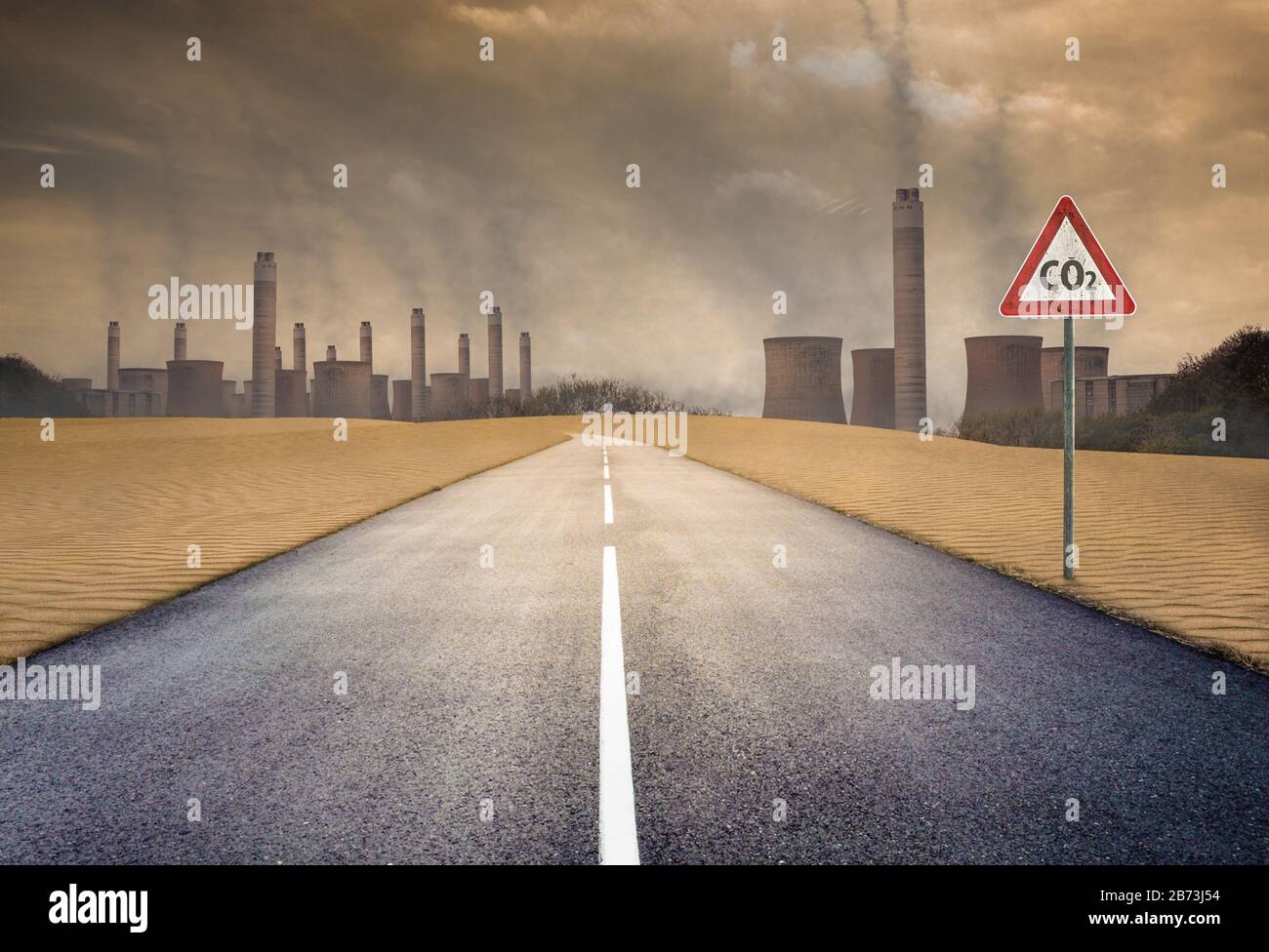 Climate change traffic sign hi-res stock photography and images - Alamy