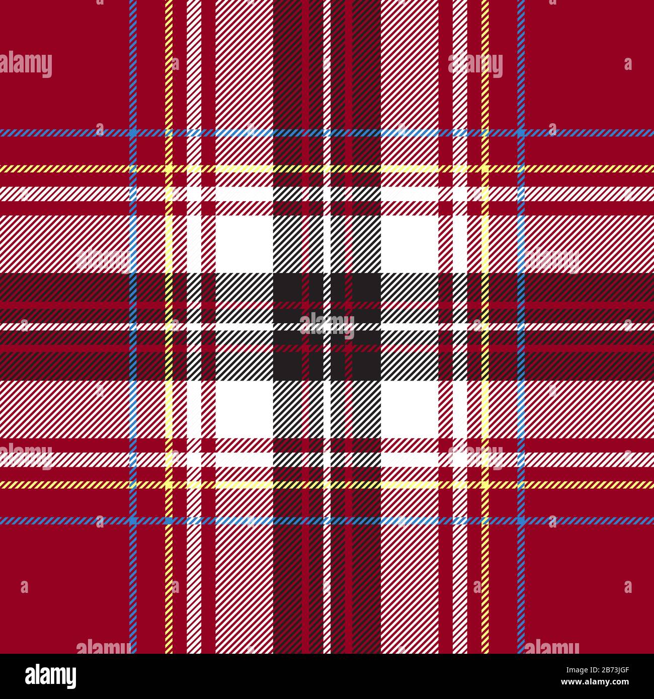 Blue red check plaid texture seamless pattern. Vector background Stock ...