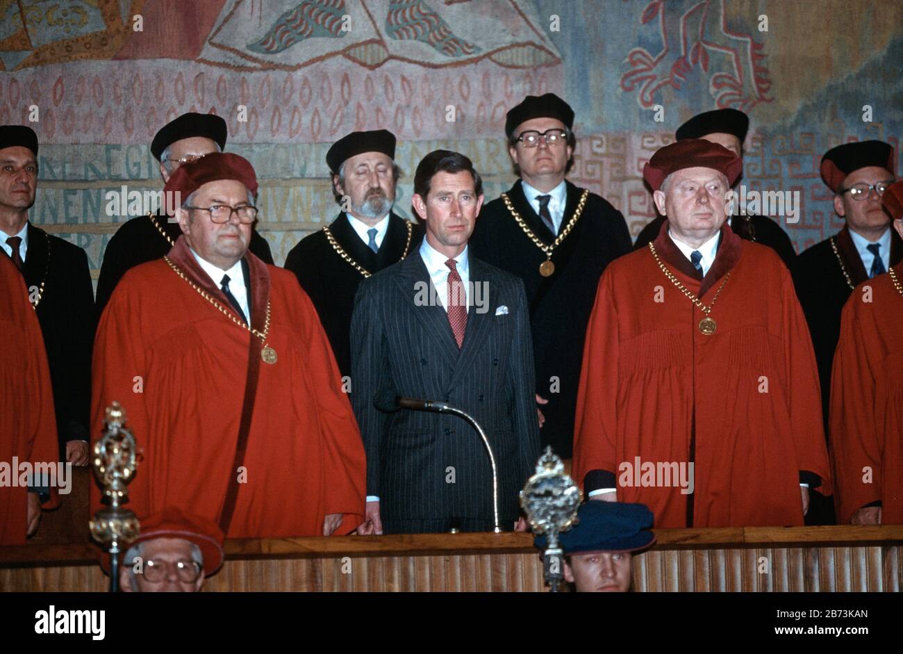 Prince charles university wales hi-res stock photography and images - Alamy