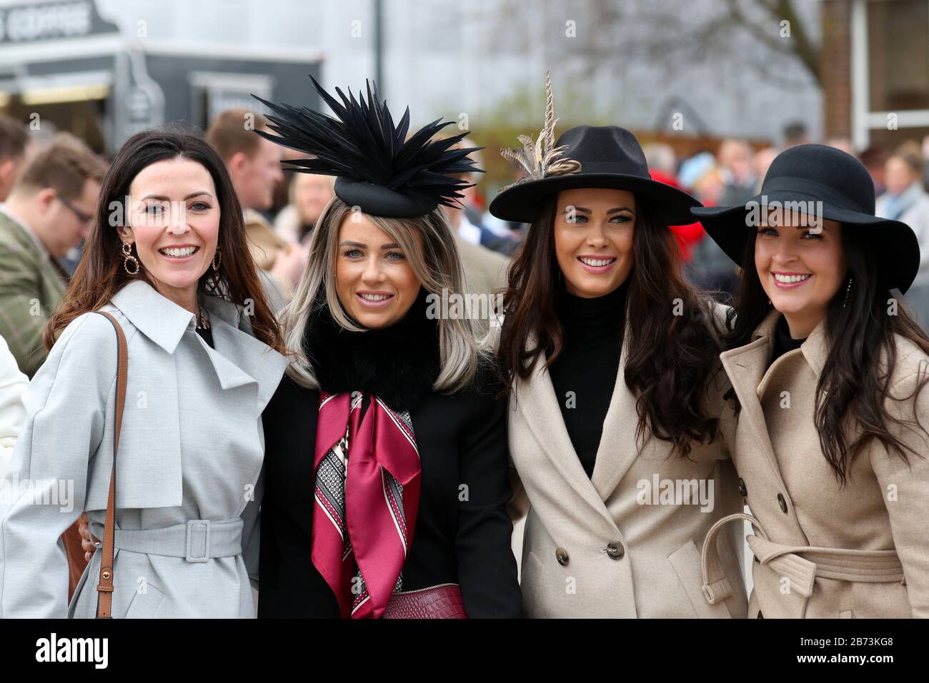 Racegoers arrivings for day four of the Cheltenham Festival at ...