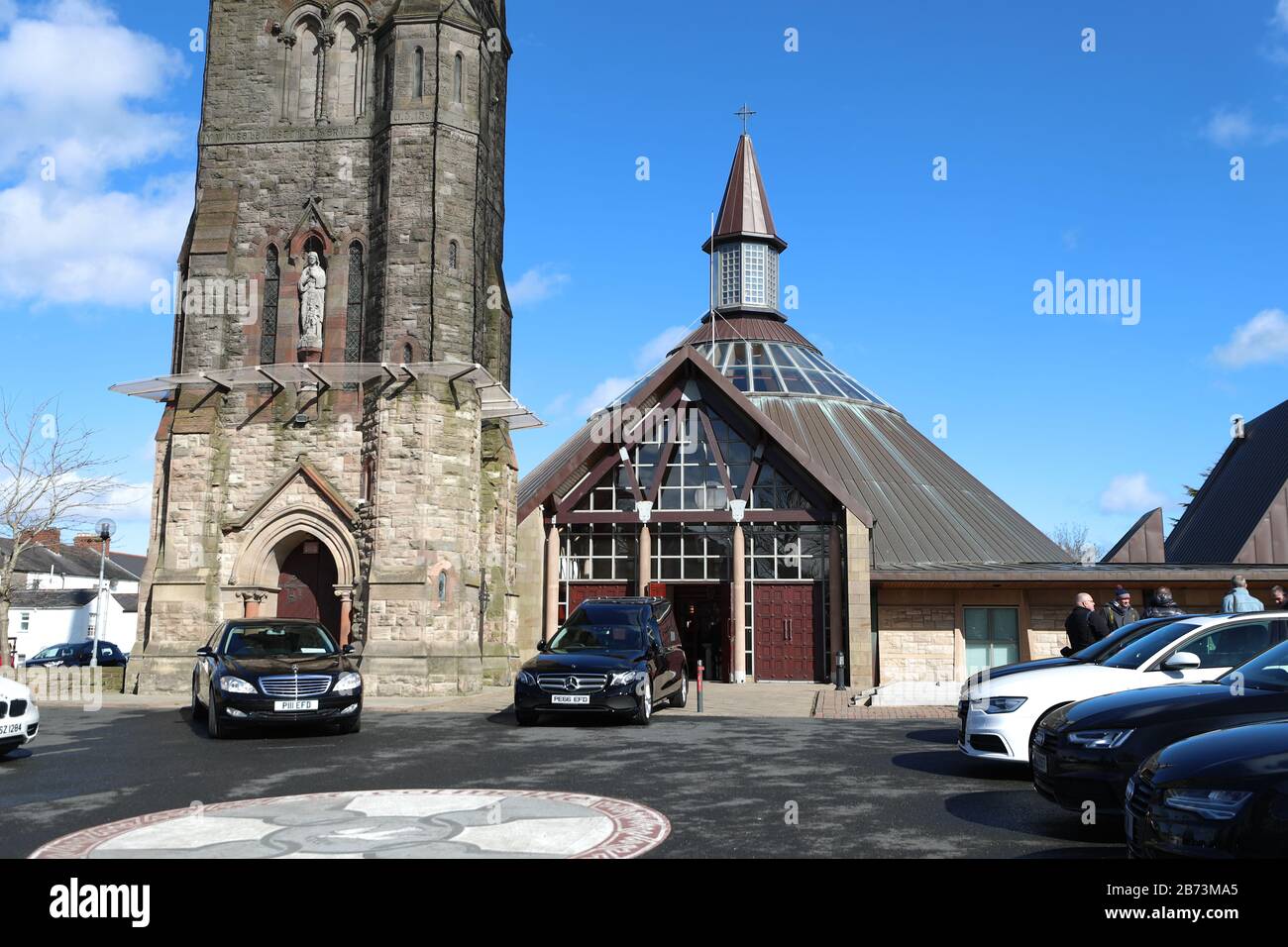 St Colmcille's Church, Holywood, Co Down ahead of the funeral of boxing ...