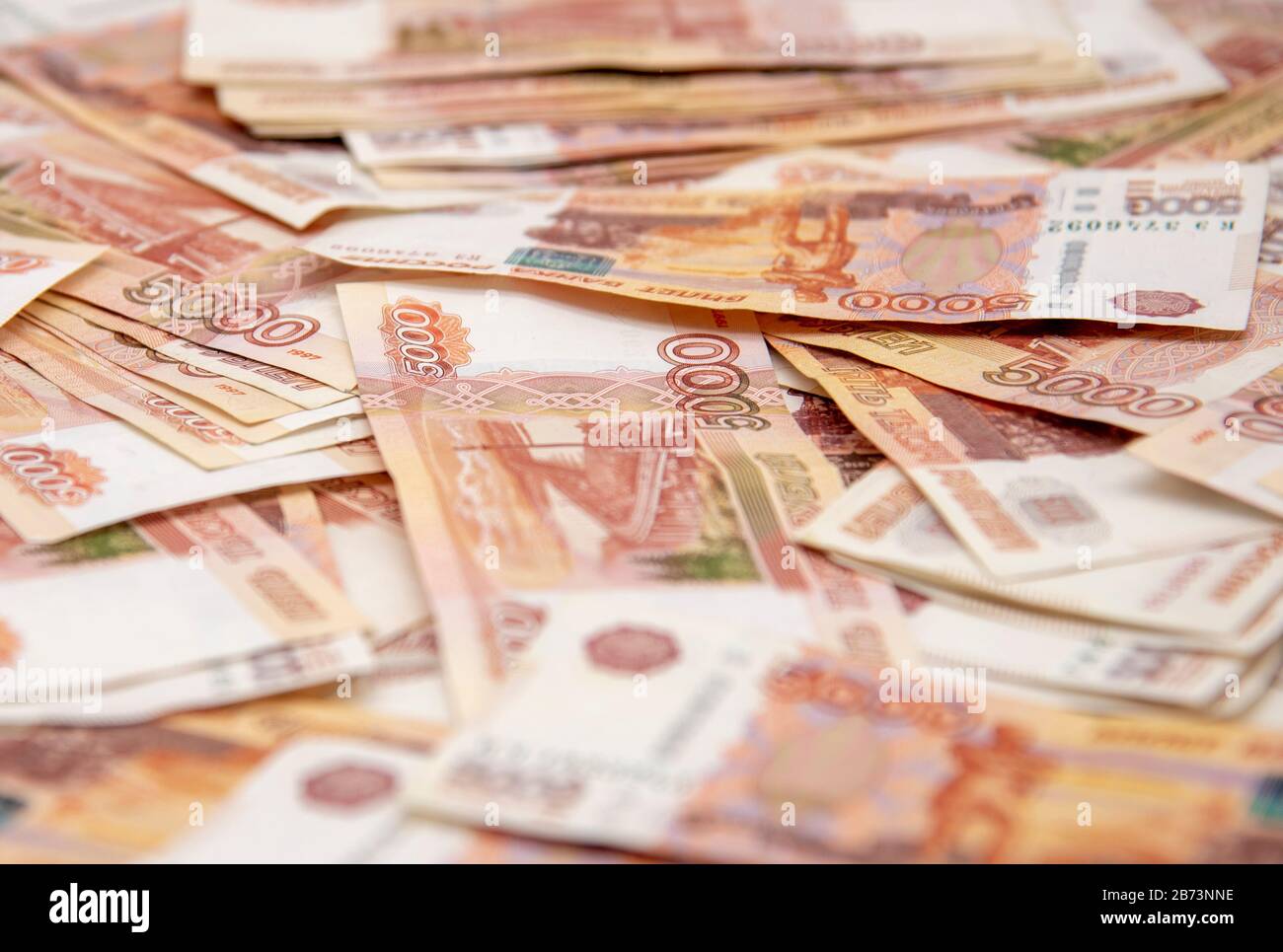 Background of many five -thousand ruble bills Stock Photo - Alamy