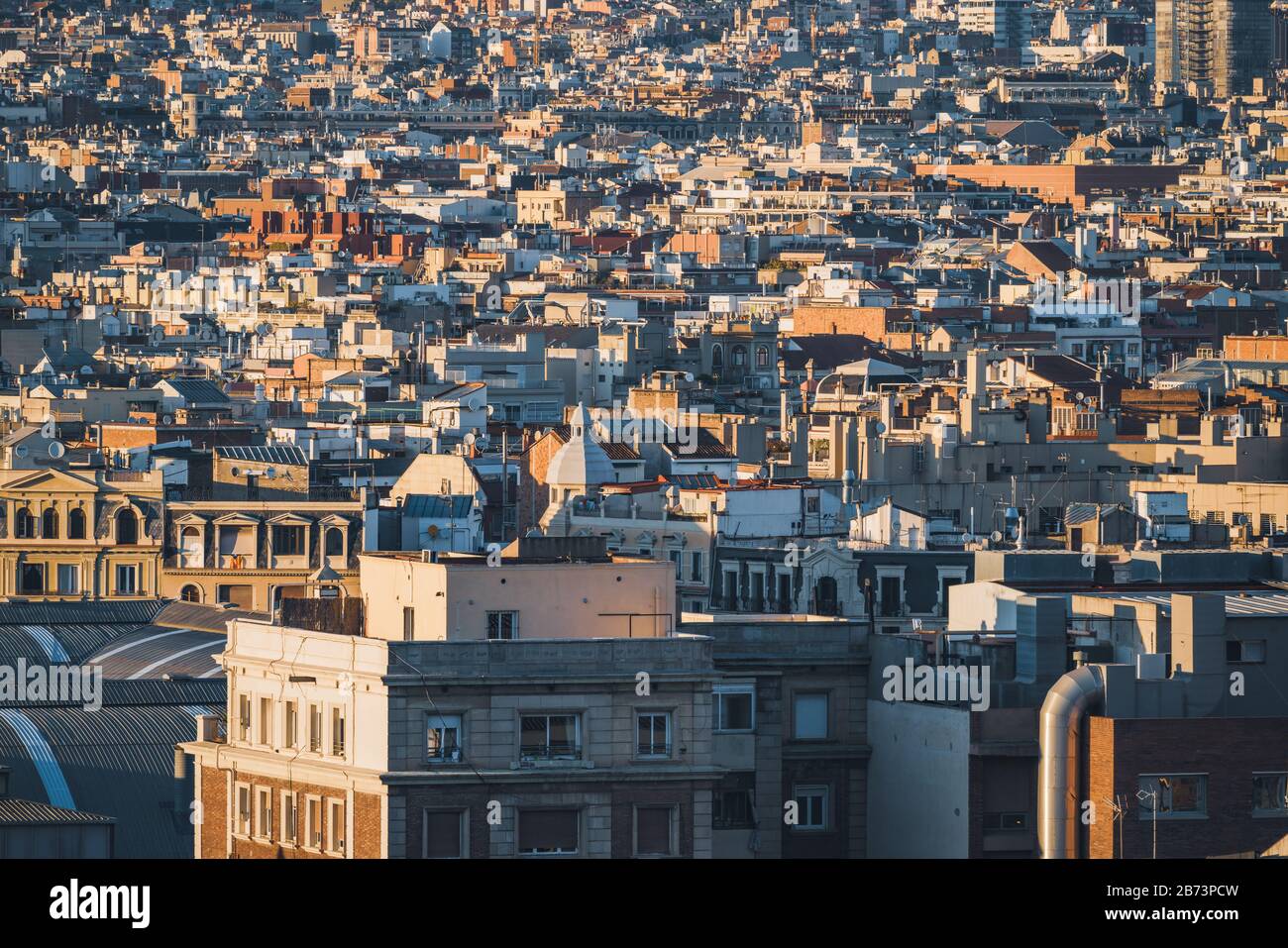 Barcelona city buildings at the afternoon Stock Photo - Alamy