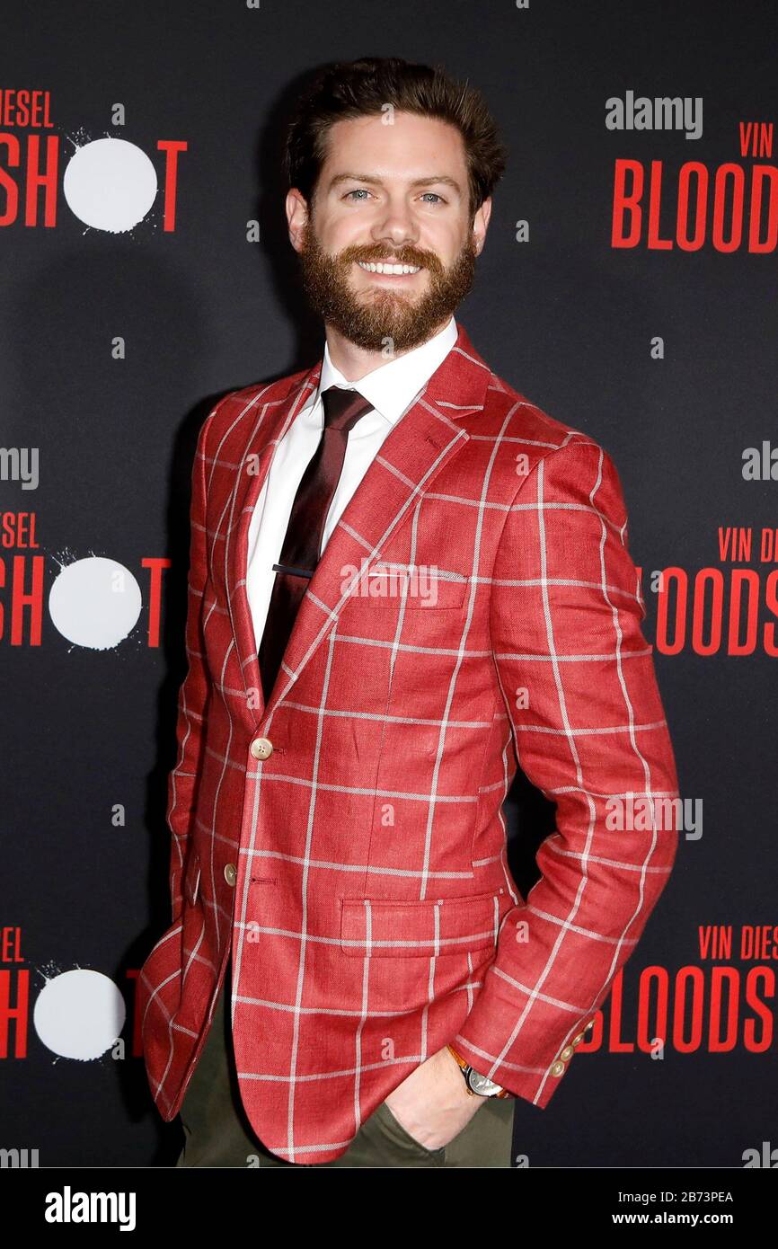 Los Angeles, CA. 10th Mar, 2020. Ryan Cassells at arrivals for ...
