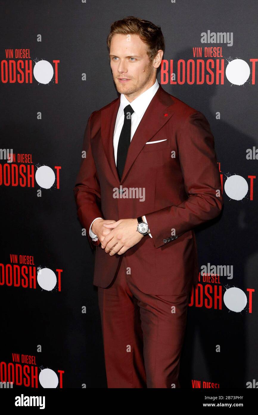Los Angeles, CA. 10th Mar, 2020. Sam Heughan at arrivals for BLOODSHOT ...